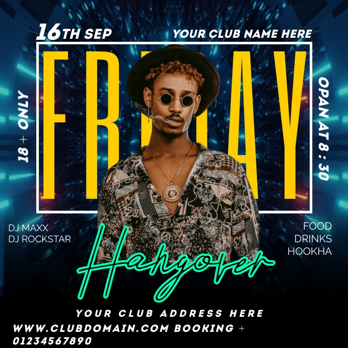 CLUB Template | PosterMyWall