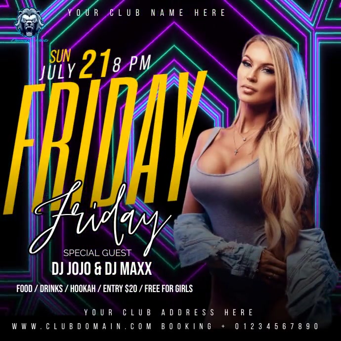 CLUB Template | PosterMyWall