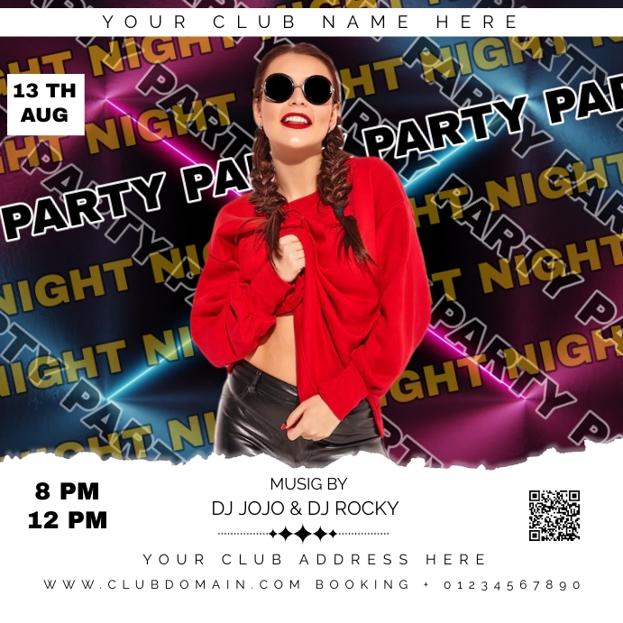 Modèle CLUB | PosterMyWall