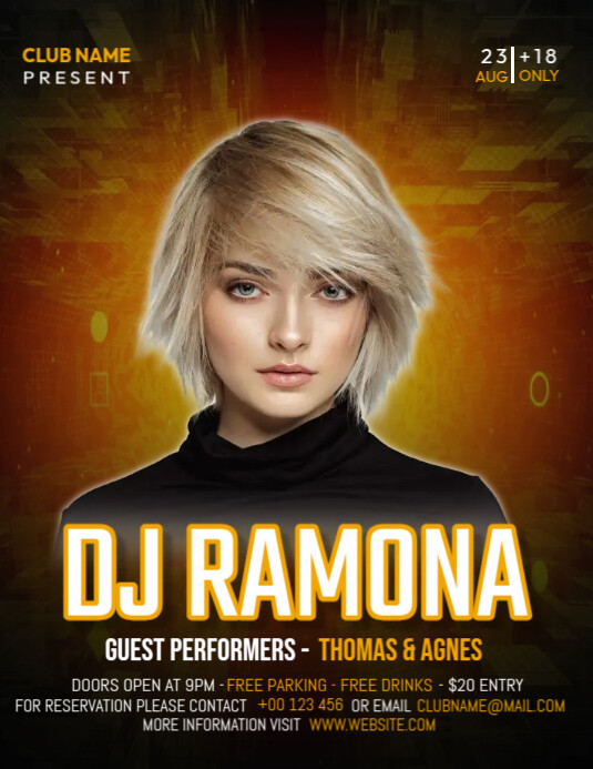 Club DJ Poster Flyer Template | PosterMyWall