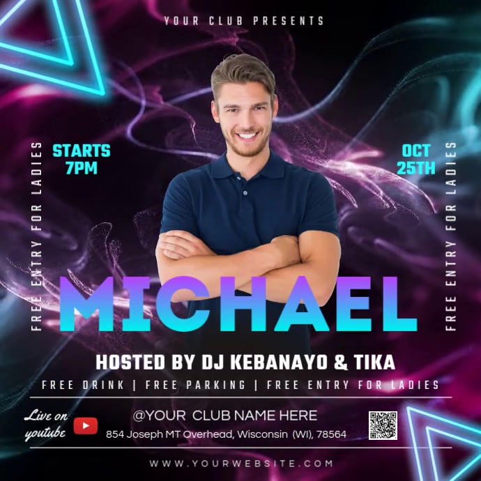 Club event, party Template | PosterMyWall