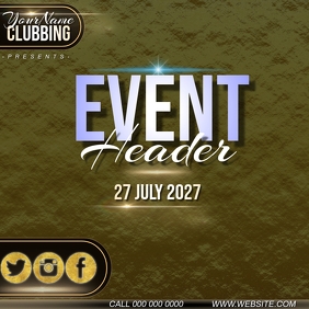 club event ad instagram Template | PosterMyWall