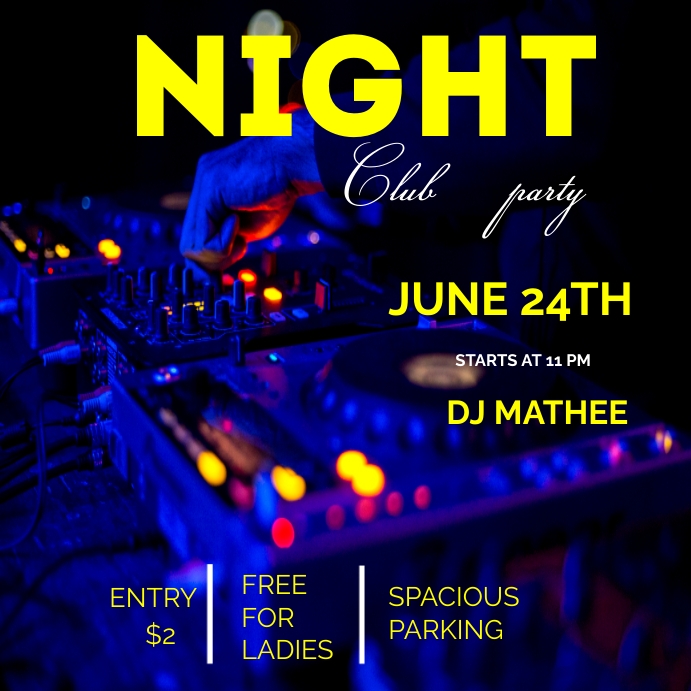 CLUB EVENT Template | PosterMyWall