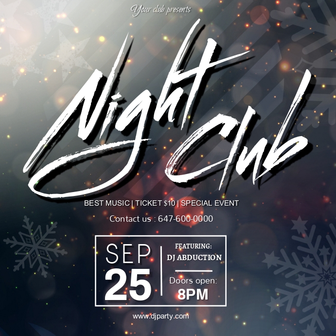 club event Template | PosterMyWall