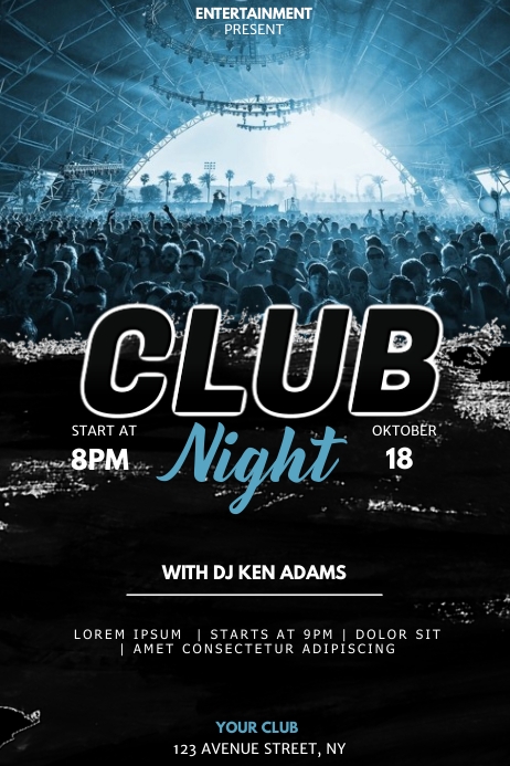 Club event party flyer template | PosterMyWall