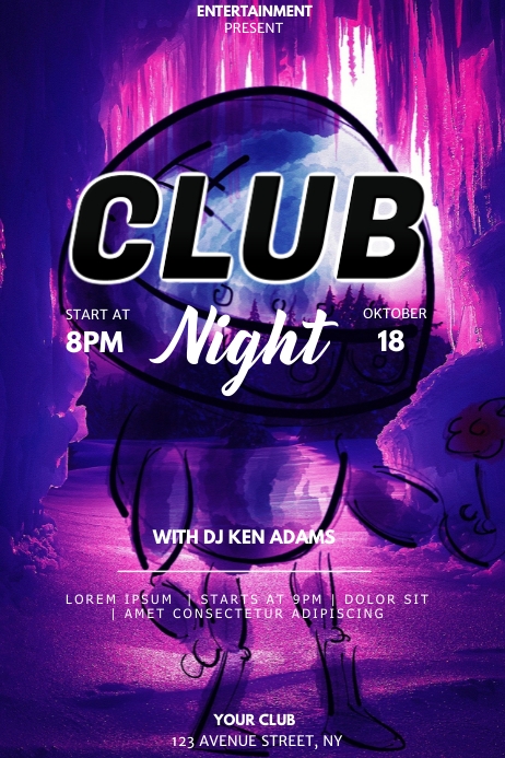 Club event party flyer template | PosterMyWall