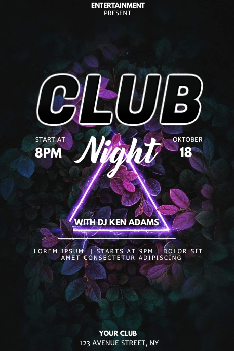 Club event party flyer template | PosterMyWall