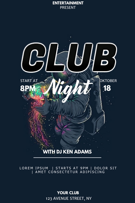 Club event party flyer template | PosterMyWall