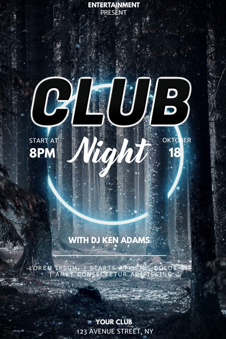 Club event party flyer template | PosterMyWall