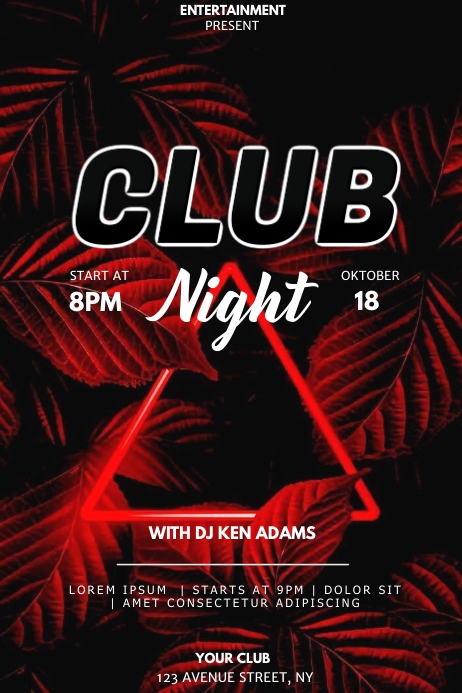 Club event party flyer template | PosterMyWall