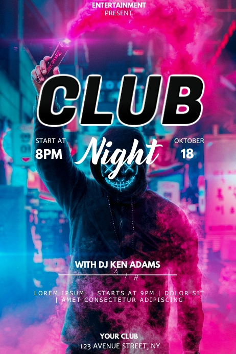 Club event party flyer template | PosterMyWall