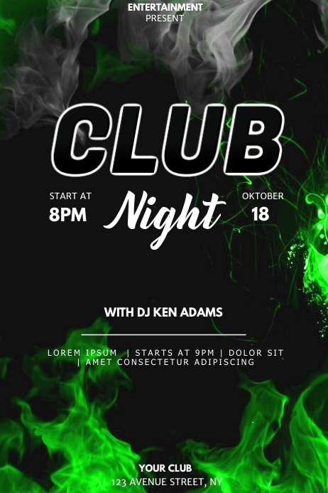 Club event party flyer template | PosterMyWall
