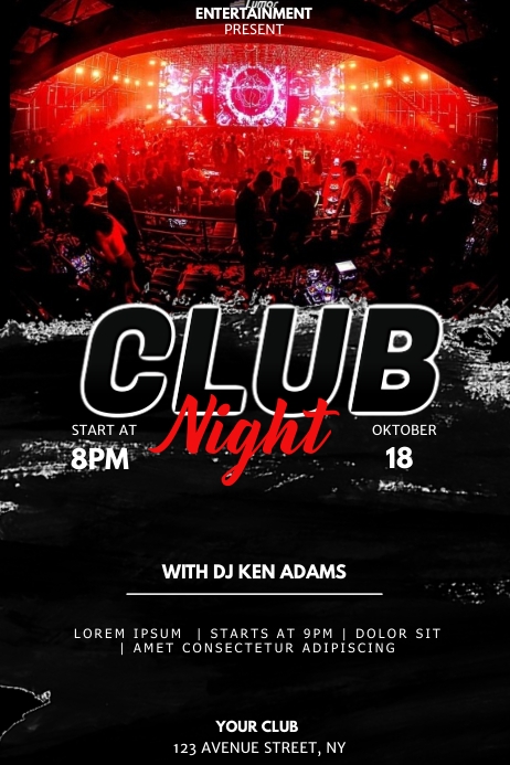 Brosur Templat Pamflet Pesta Acara Klub | PosterMyWall