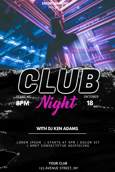 Club event party flyer template | PosterMyWall