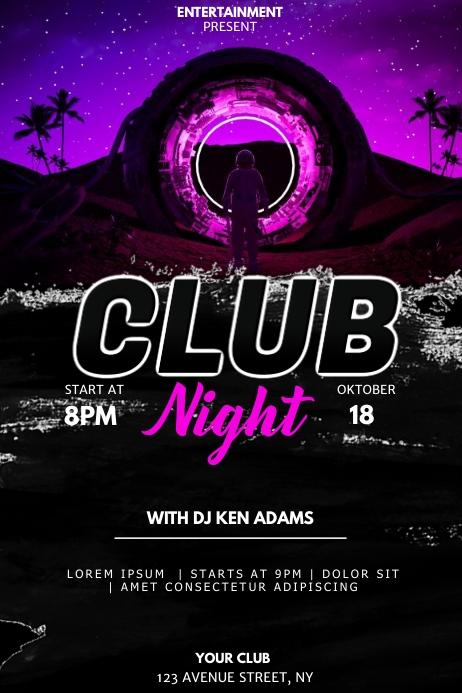 Club event party flyer template | PosterMyWall