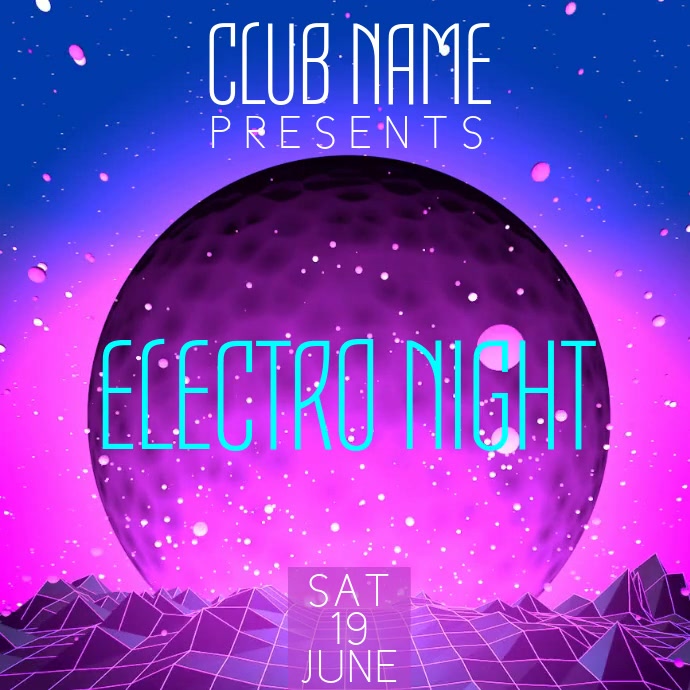 Club Event Party Video Template | PosterMyWall