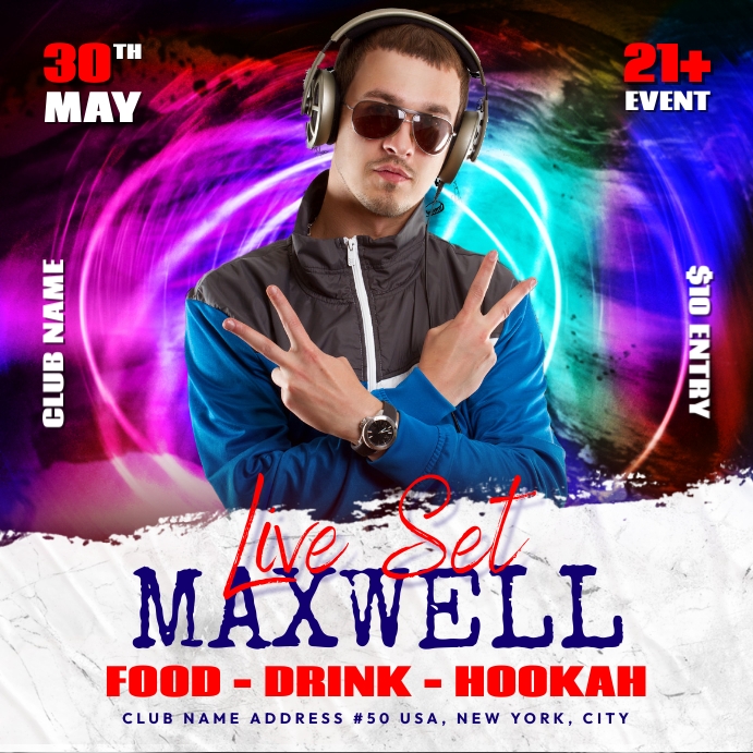 Club Events Template | PosterMyWall