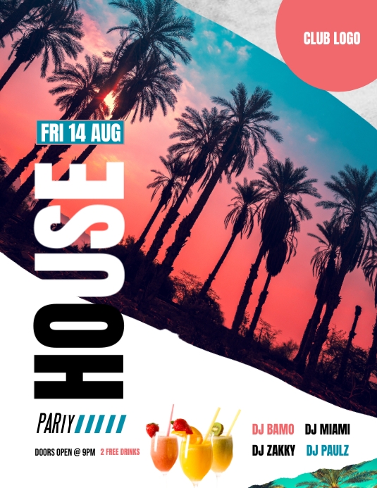 CLUB FLYER (PARTY HOUSE) Template | PosterMyWall