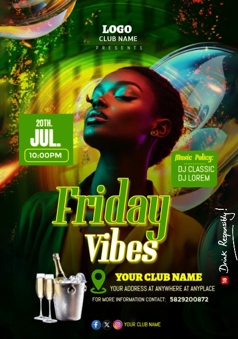 Club flyer Template | PosterMyWall