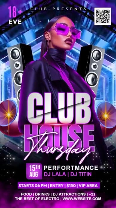 Copy of club house party | PosterMyWall