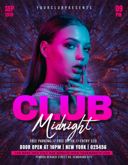 Club Midnight Party Template | PosterMyWall