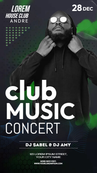 Club Music Concert Template | PosterMyWall
