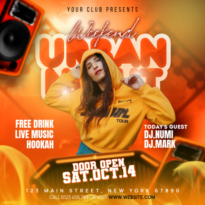 Club Music Party instagram post Template | PosterMyWall