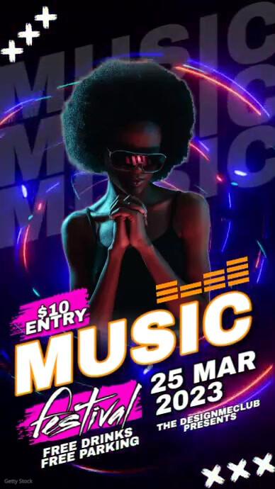Club Music Party Video Template | PosterMyWall