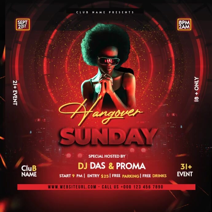 Club Neon Template | PosterMyWall