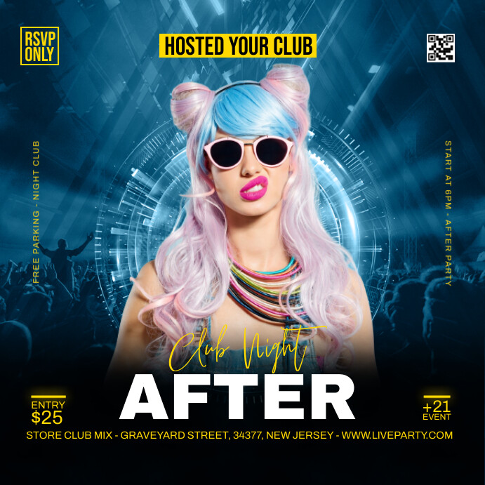 Club Night After Ads Template | PosterMyWall