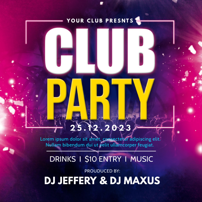 club night Template | PosterMyWall