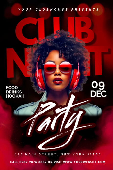 CLUB NIGHT Template | PosterMyWall