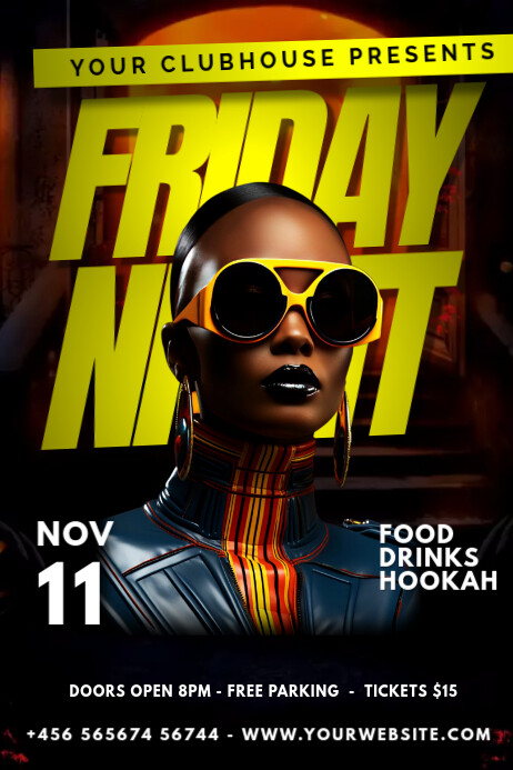 CLUB NIGHT Template | PosterMyWall