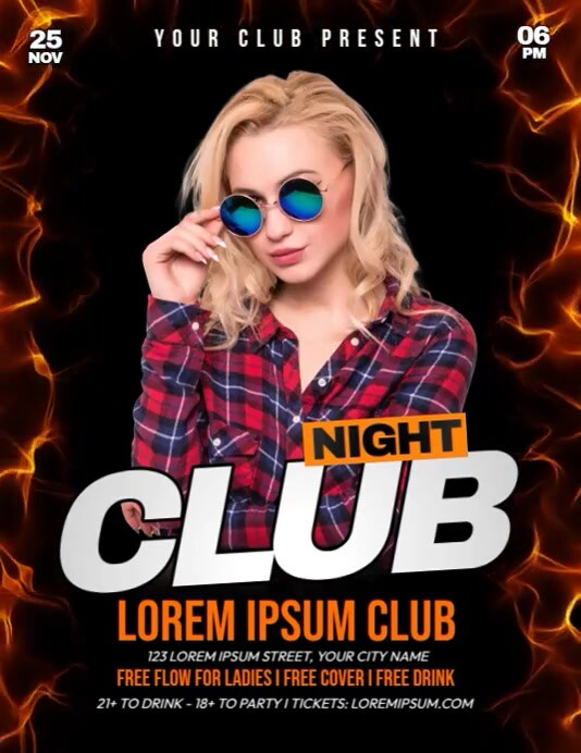 Club Night Event Template | PosterMyWall
