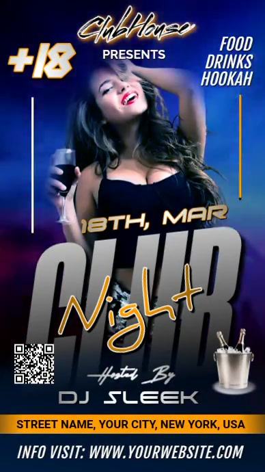 Club Night Event Instagram Story Video Template | PosterMyWall