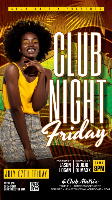 Club night friday Template | PosterMyWall