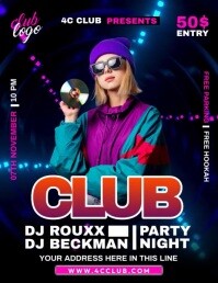Saturday Night Club Party Ads Template | PosterMyWall