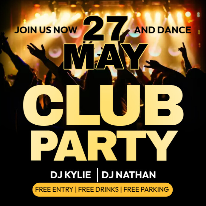 Club Night Party Ads Template | PosterMyWall