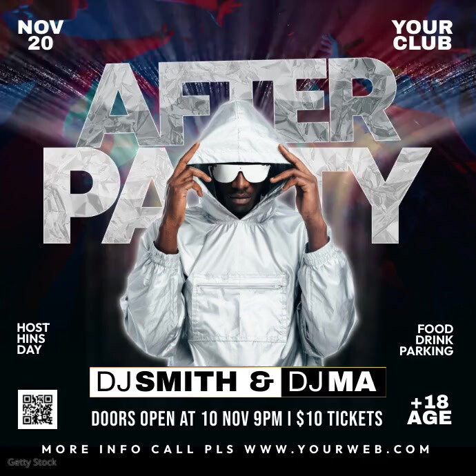Club Night Party Ads Template | PosterMyWall