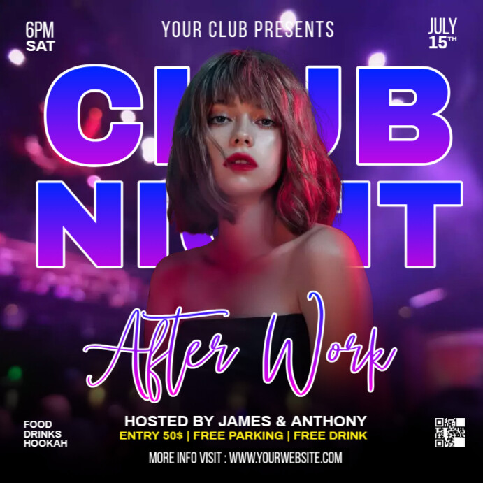 Copy of Club Night Party Ads | PosterMyWall