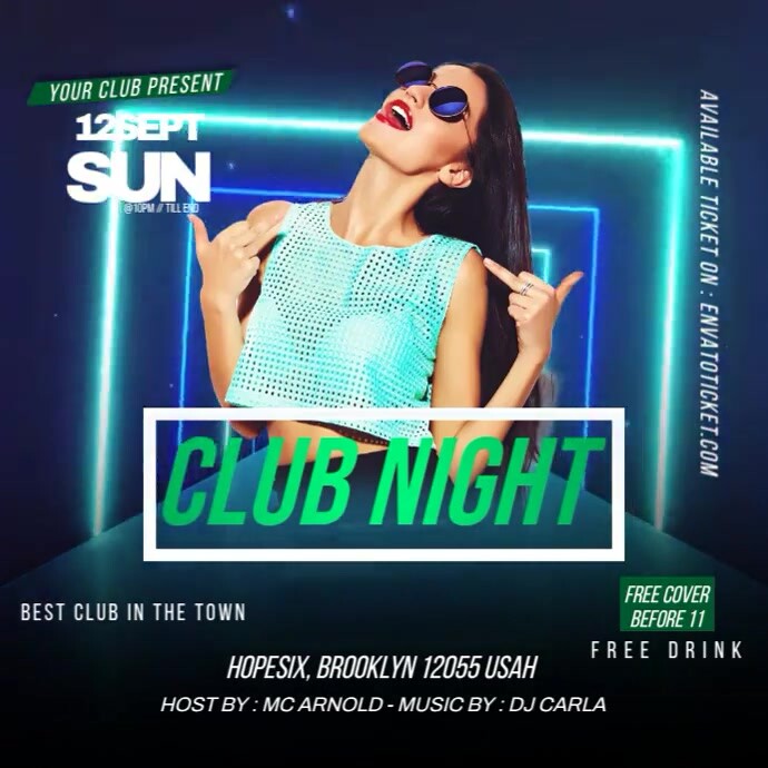 Copy of Club Night Party Ads | PosterMyWall