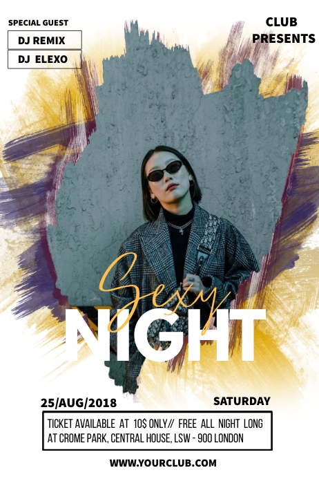 Club Night Party Ads Template | PosterMyWall