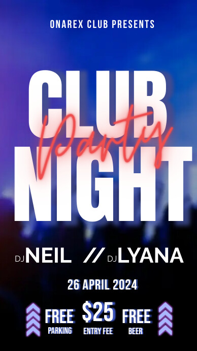 Club Night Party Template | PosterMyWall