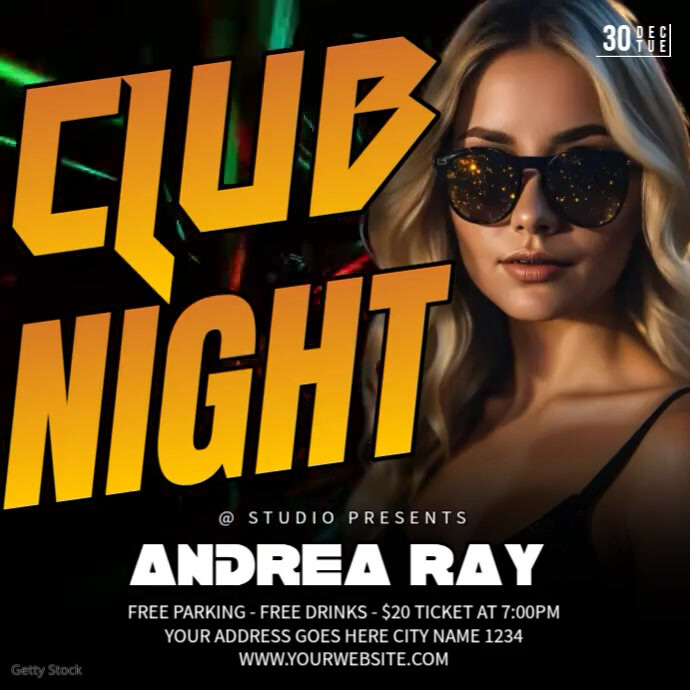 Club Night Party Template | PosterMyWall
