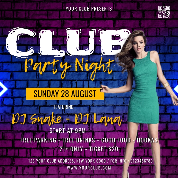 Copy of Club Night Party | PosterMyWall