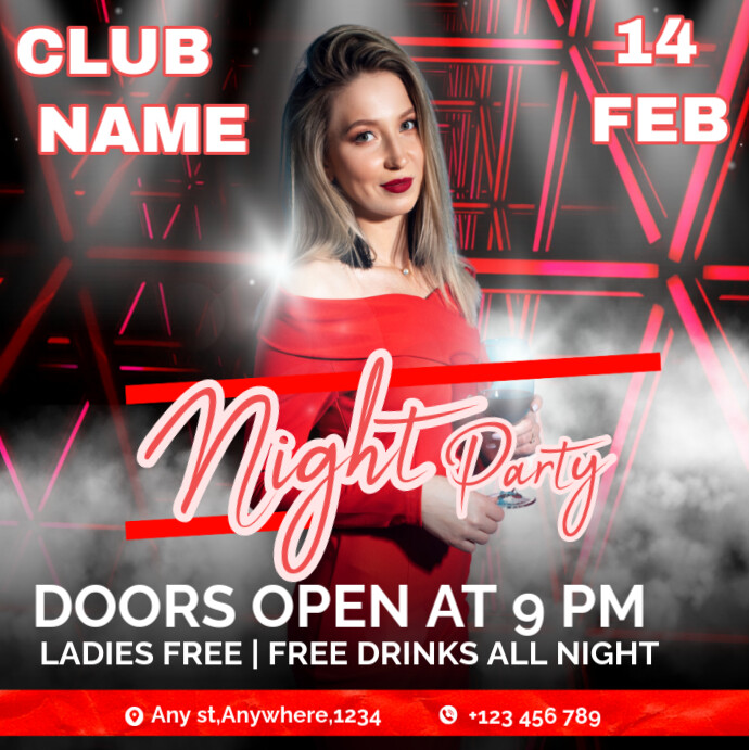 Club night party Template | PosterMyWall
