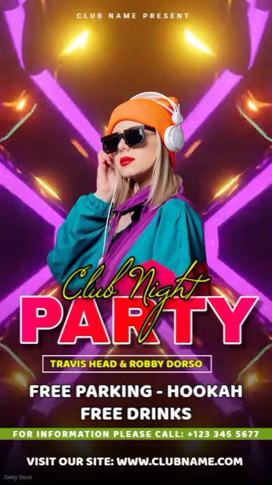 Club Night Party Video Template | PosterMyWall