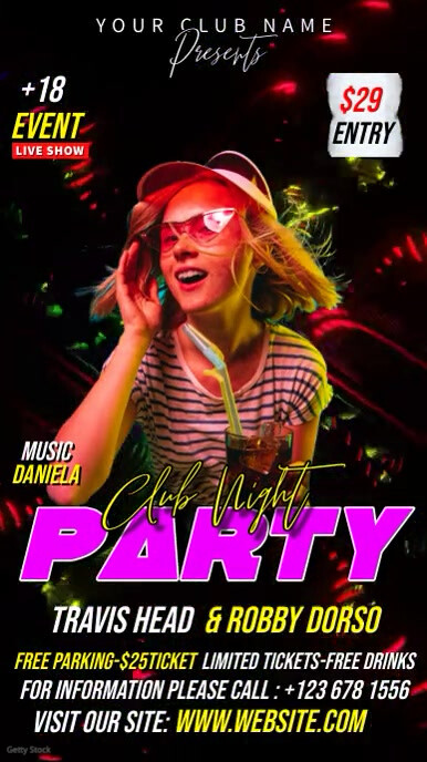 Club Night Party Video Template | PosterMyWall