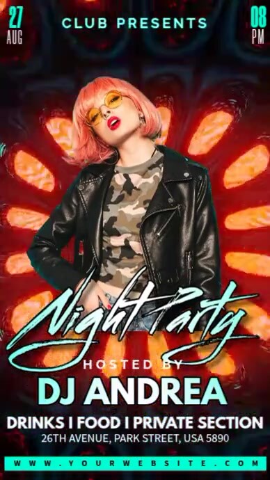 Club Night Party Video Template | PosterMyWall