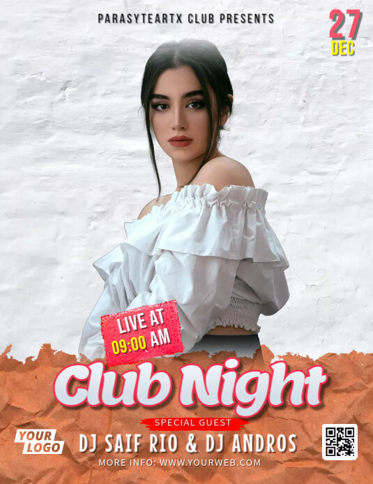 Club Night Poster Templat | PosterMyWall